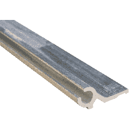 Aluminium kederprofiel / caravanrails zijgroef met vlag 7 mm lengte 2 ...
